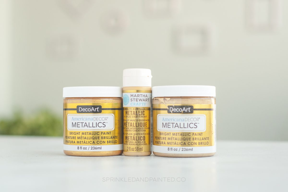 Gold Paint Colors – Sprinkled and Painted at KA Styles.co