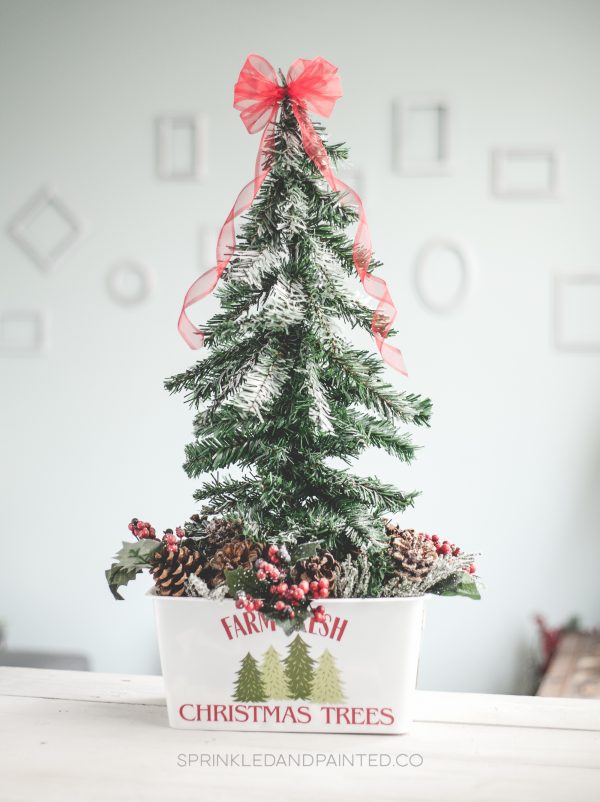 Two DIY Christmas Trees: Dollar Tree – Sprinkled and Painted at KA ...