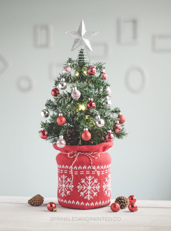 Two DIY Christmas Trees: Dollar Tree – Sprinkled and Painted at KA ...
